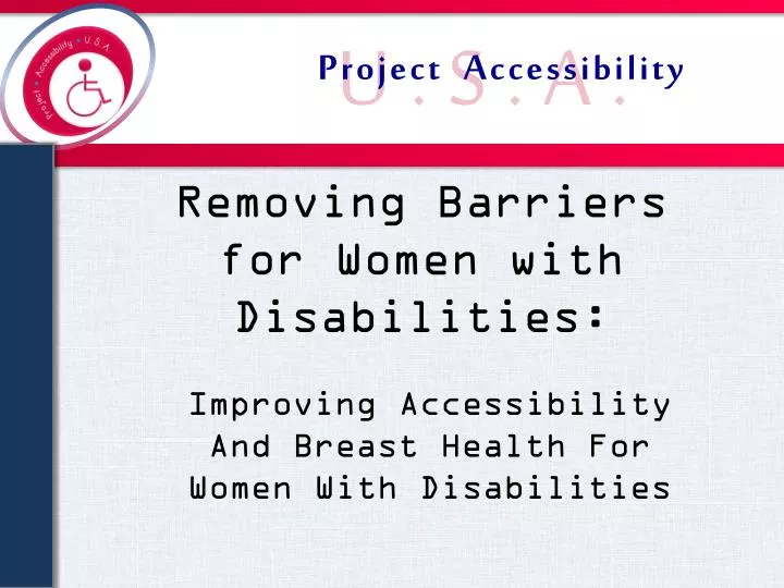 PPT - Removing Barriers for Women with Disabilities: PowerPoint ... PPT - Removing Barriers for Women with Disabilities: PowerPoint ...