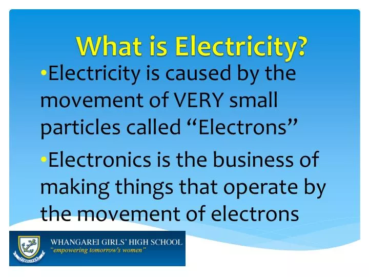 PPT - What is Electricity? PowerPoint Presentation, free download - ID ...