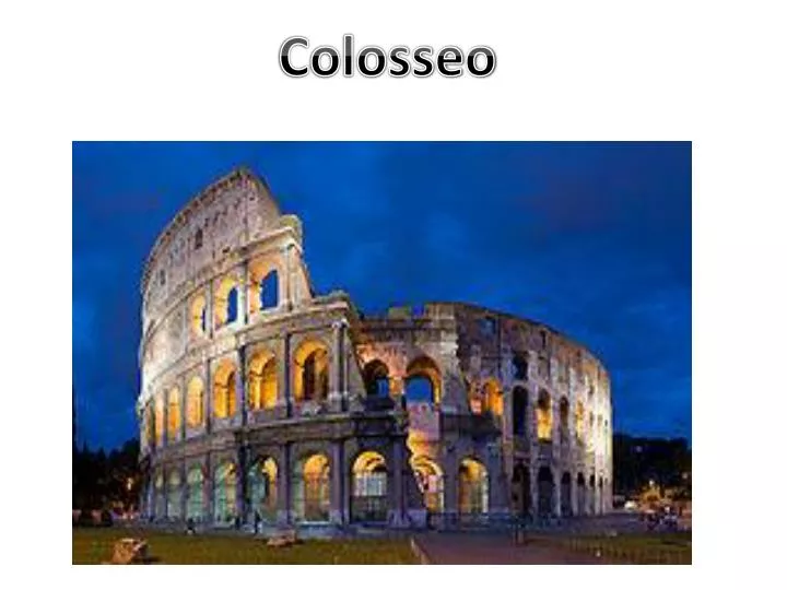 PPT - Colosseo PowerPoint Presentation, free download - ID:2138992
