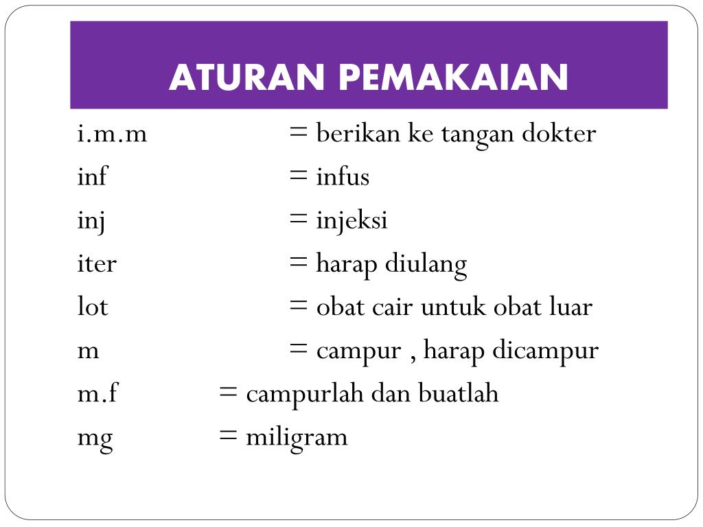 PPT - BAHASA LATIN DALAM PENULISAN RESEP PowerPoint Presentation, free ...