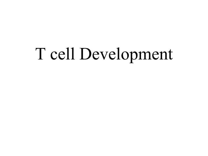 PPT - T cell Development PowerPoint Presentation, free download - ID ...