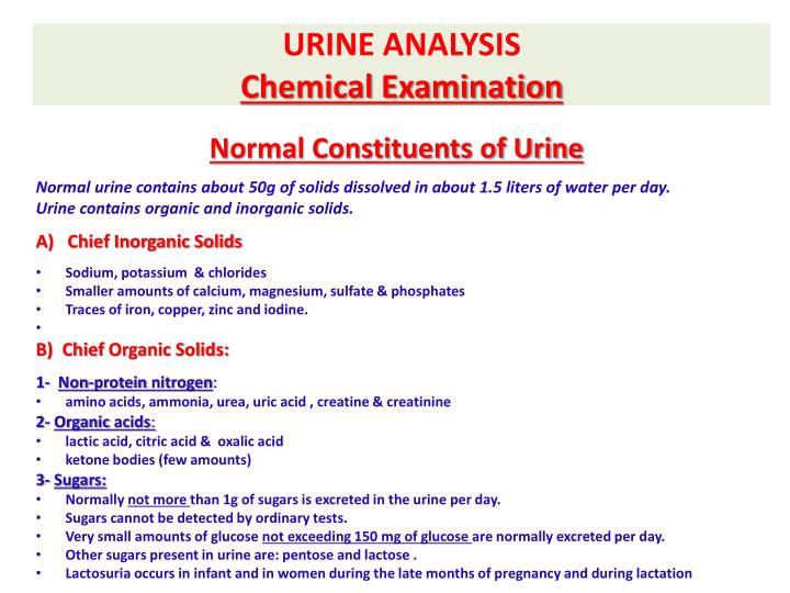 PPT - Urine Examination (Urine Analysis or Urine Report) PowerPoint ...