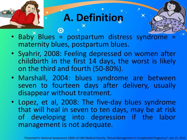 PPT - BABY BLUES SYNDROME PowerPoint Presentation - ID:2139547