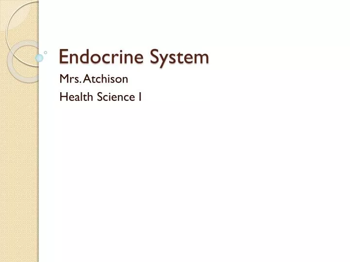 PPT - Endocrine System PowerPoint Presentation, free download - ID:2139599