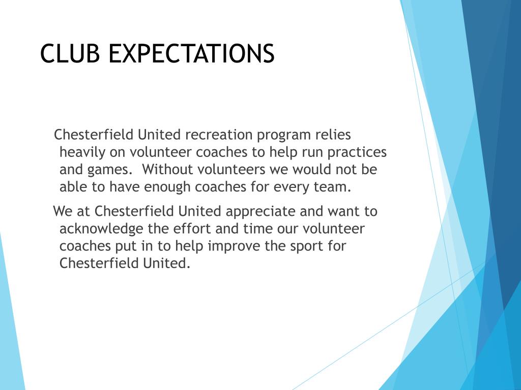 PPT - CHESTERFIELD UNITED SOCCER CLUB PowerPoint Presentation, free ...