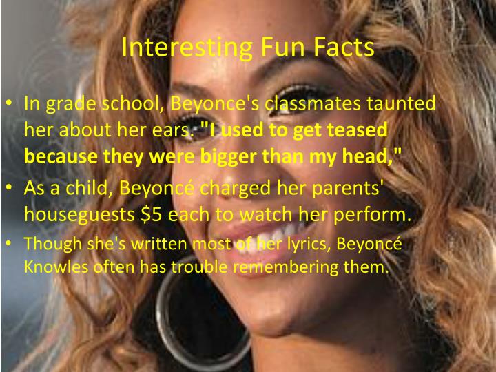PPT - All About Beyonce’ PowerPoint Presentation - ID:2140387
