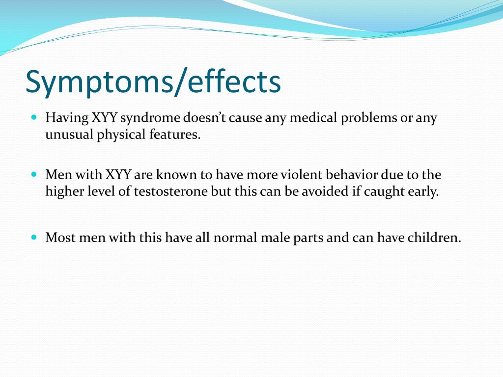 PPT - XYY Syndrome or Jacob's syndrome PowerPoint Presentation, free ...