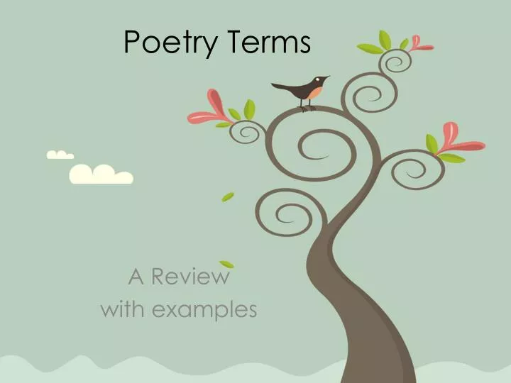PPT - Poetry Terms PowerPoint Presentation, free download - ID:2141011