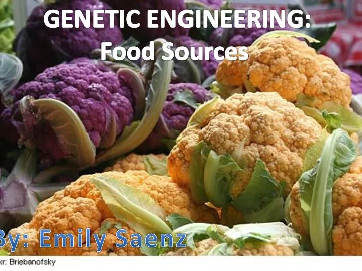 PPT - GENETIC ENGINEERING: Food Sources PowerPoint Presentation, free ...