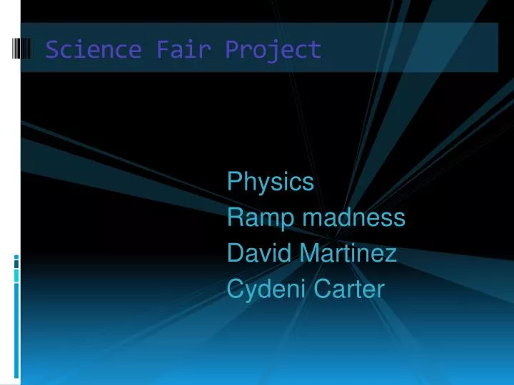 PPT - Science Fair Project PowerPoint Presentation, free download - ID ...