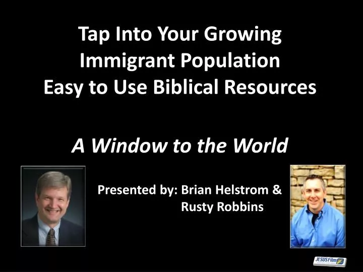 PPT - Presented by: Brian Helstrom & Rusty Robbins PowerPoint ...