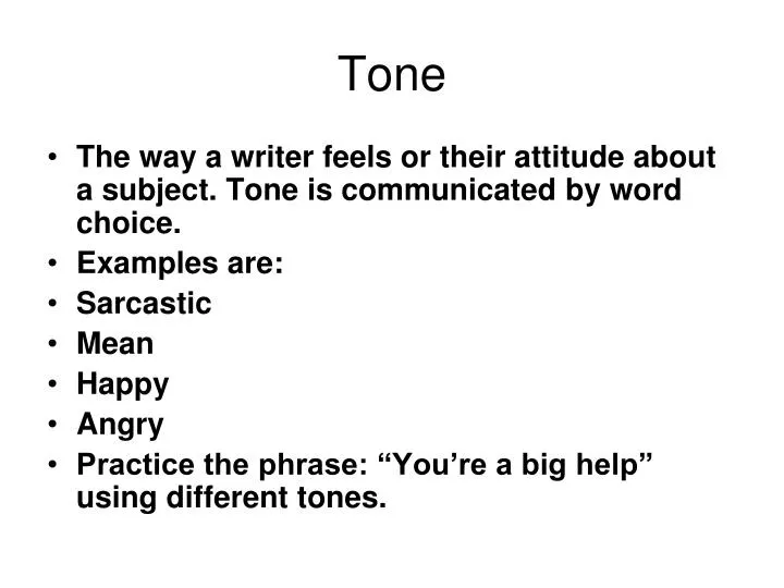 PPT - Tone PowerPoint Presentation, free download - ID:2141978