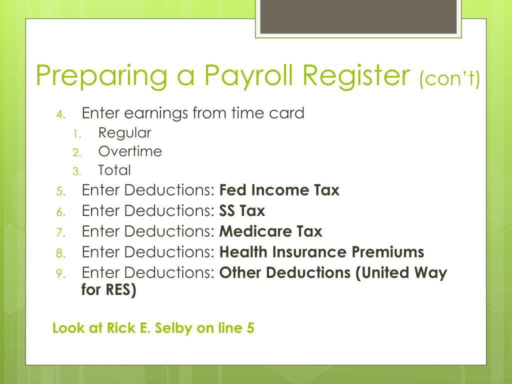 PPT - Preparing Payroll Records PowerPoint Presentation, free download ...
