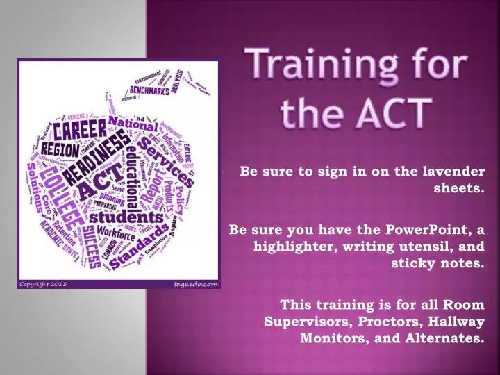 PPT - Training for the ACT PowerPoint Presentation, free download - ID ...