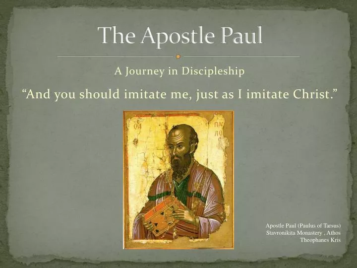 PPT - The Apostle Paul PowerPoint Presentation, free download - ID:2142544