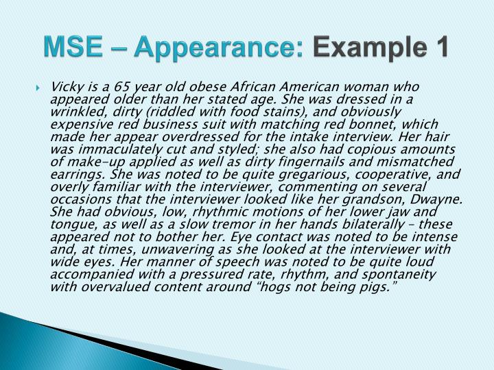 PPT - Introduction to Mental Status Examination (MSE) PowerPoint ...