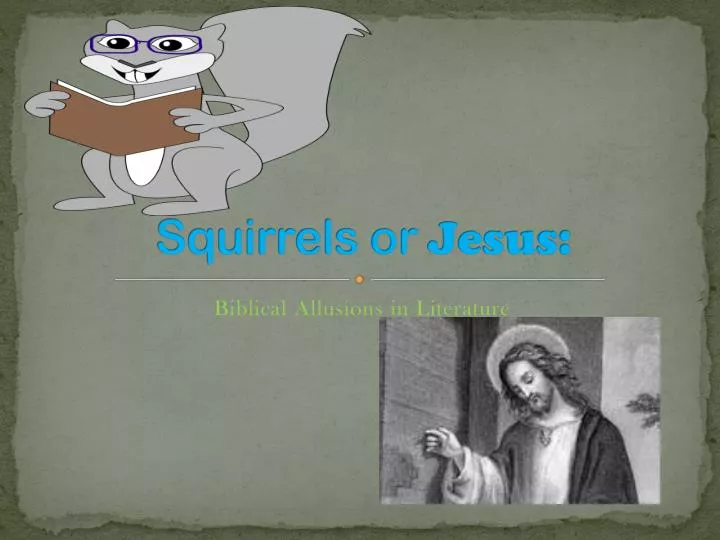 PPT - Squirrels or Jesus: PowerPoint Presentation, free download - ID ...