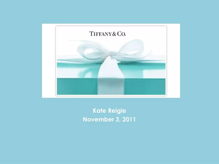 PPT - Tiffany & Co. PowerPoint Presentation, free download - ID:2142964
