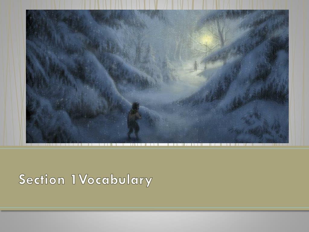 PPT - The Lion, the Witch, and the Wardrobe Vocabulary PowerPoint ...