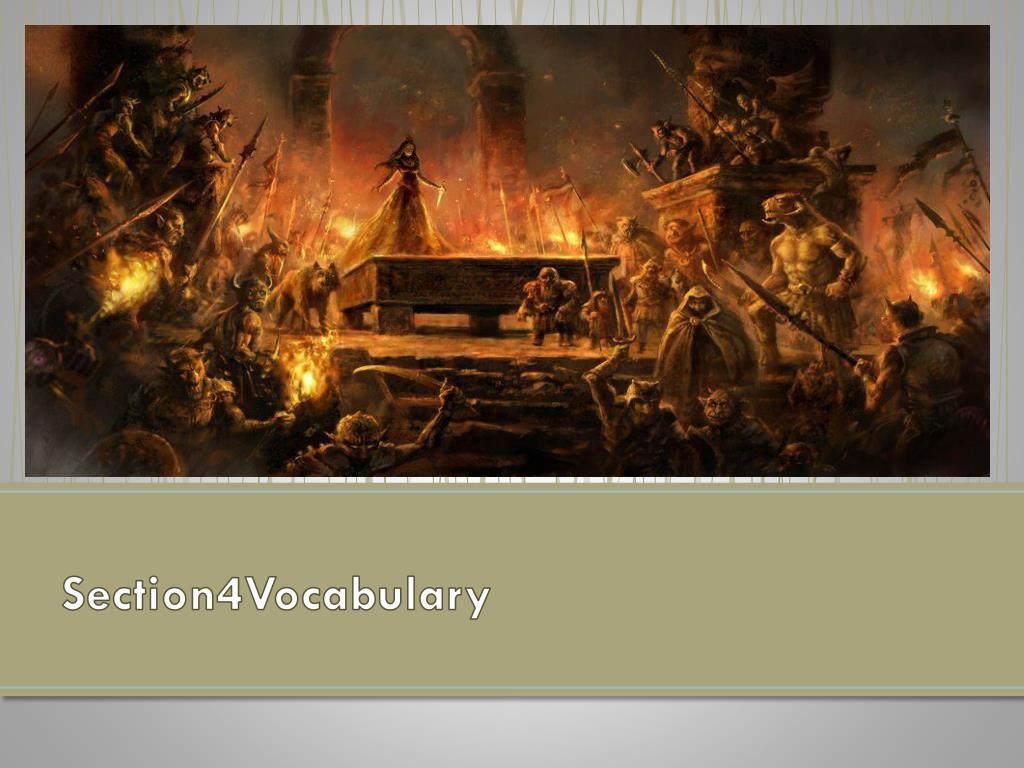 PPT - The Lion, the Witch, and the Wardrobe Vocabulary PowerPoint ...