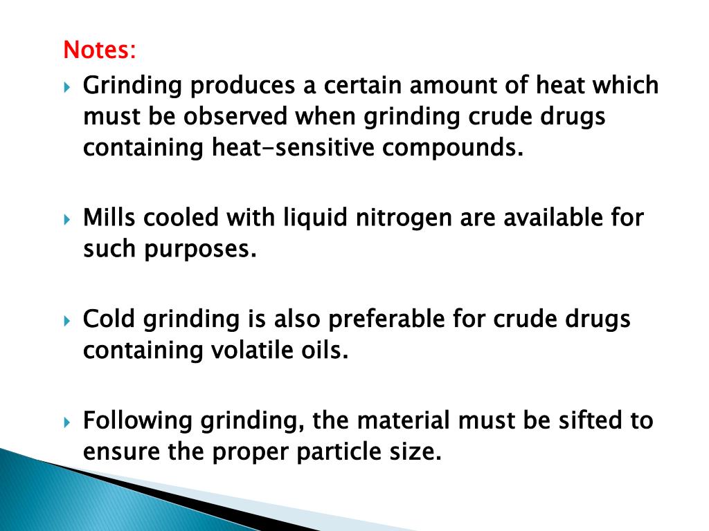 PPT - Grinding of crude drugs PowerPoint Presentation, free download ...