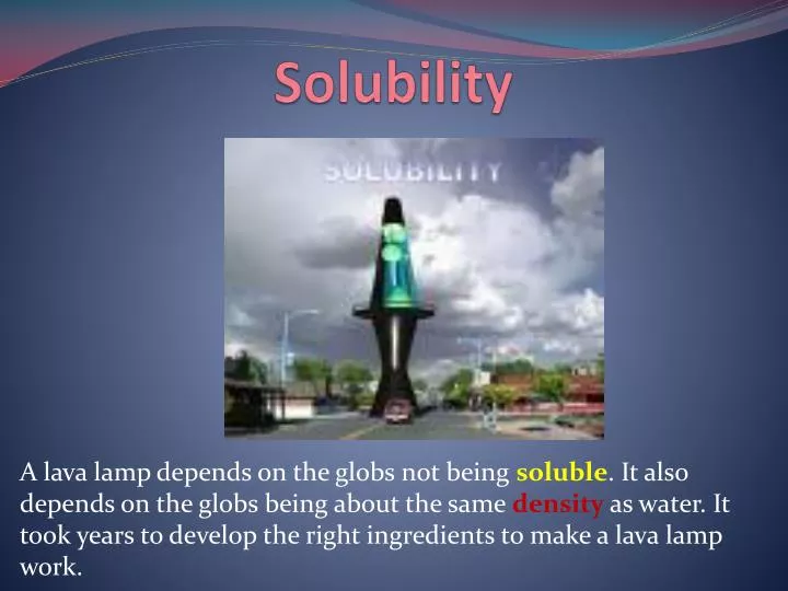 PPT - Solubility PowerPoint Presentation, free download - ID:2143168