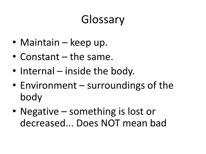 PPT - Glossary PowerPoint Presentation, free download - ID:2143557