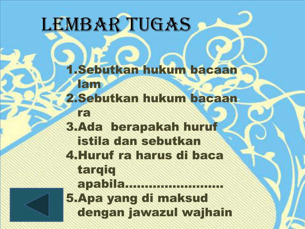 PPT - MENERAPKAN HUKUM BACAAN RA DAN LAM PowerPoint Presentation, free ...