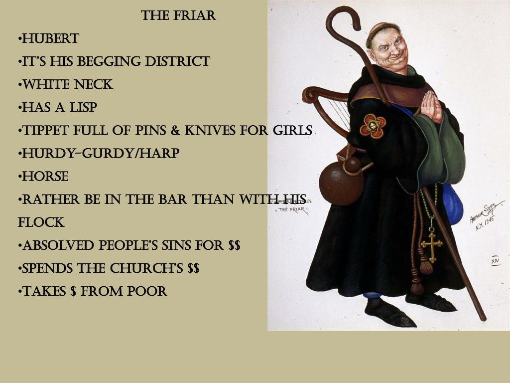 Canterbury Tales Friar Hubert