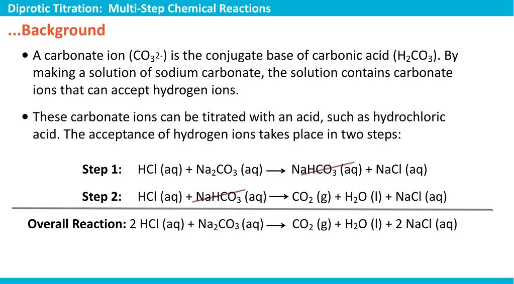 PPT - Diprotic Titration: Multi-Step Chemical Reactions PowerPoint ...