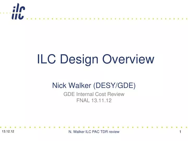 PPT - ILC Design Overview PowerPoint Presentation, free download - ID ...