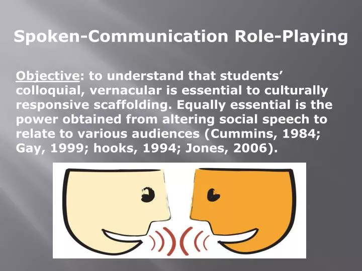 PPT - Spoken-Communication Role-Playing PowerPoint Presentation, free ...