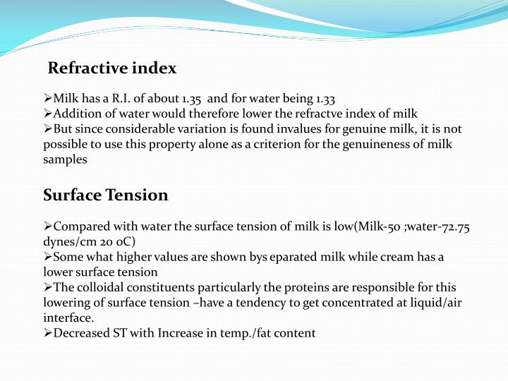 PPT - Properties of Milk PowerPoint Presentation - ID:2145831