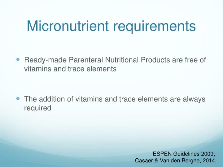 PPT - Parenteral Nutrition in Critical Illness PowerPoint Presentation ...
