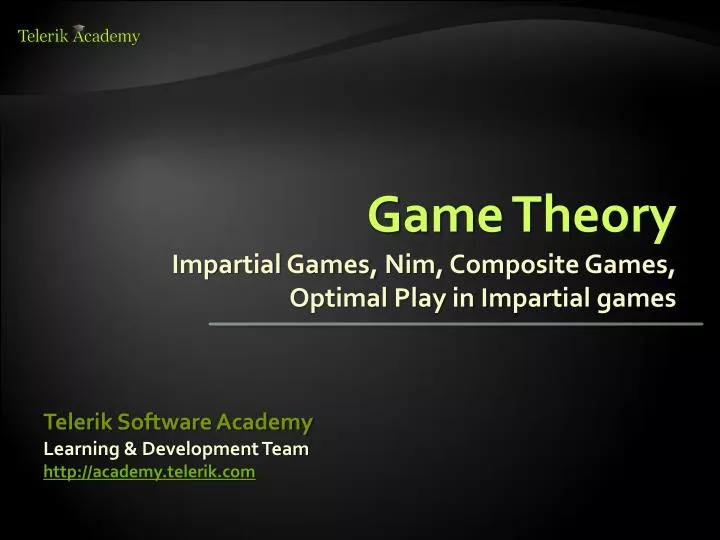 PPT - Game Theory PowerPoint Presentation, free download - ID:2146290
