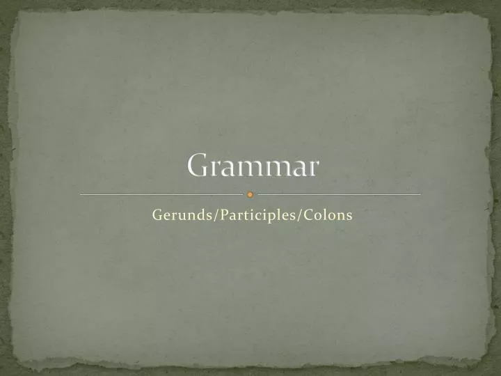PPT - Grammar PowerPoint Presentation, free download - ID:2147066