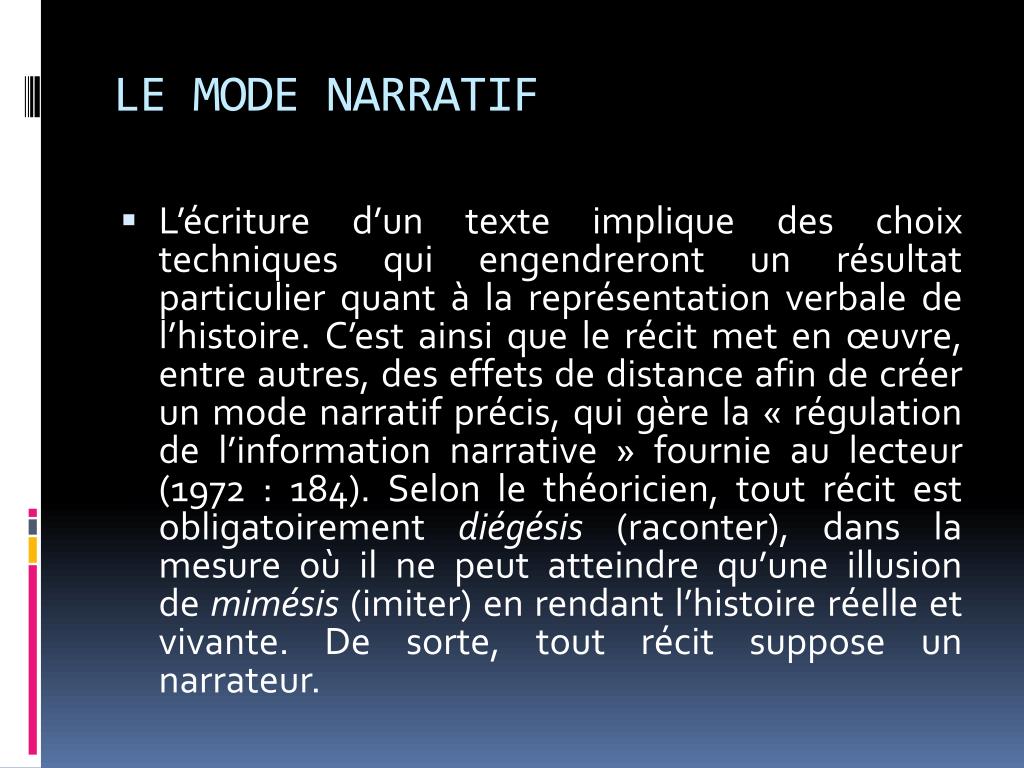 PPT - Narratologie présentation générale PowerPoint Presentation, free ...