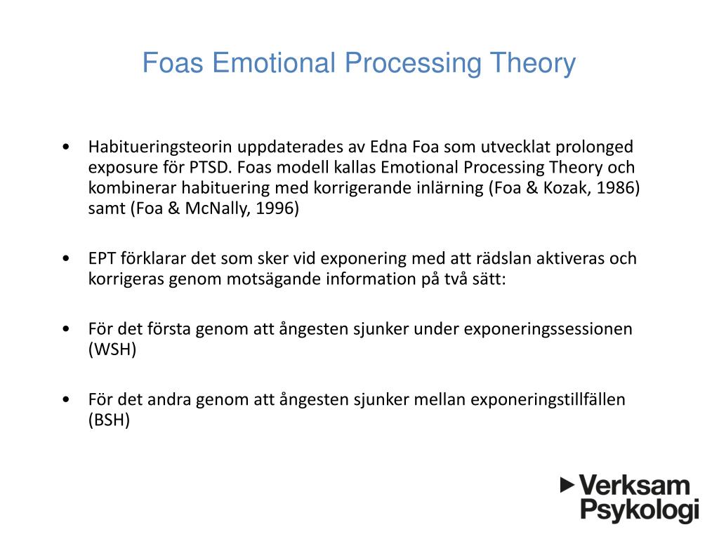 PPT - Exponering – habituering eller nyinlärning? PowerPoint ...