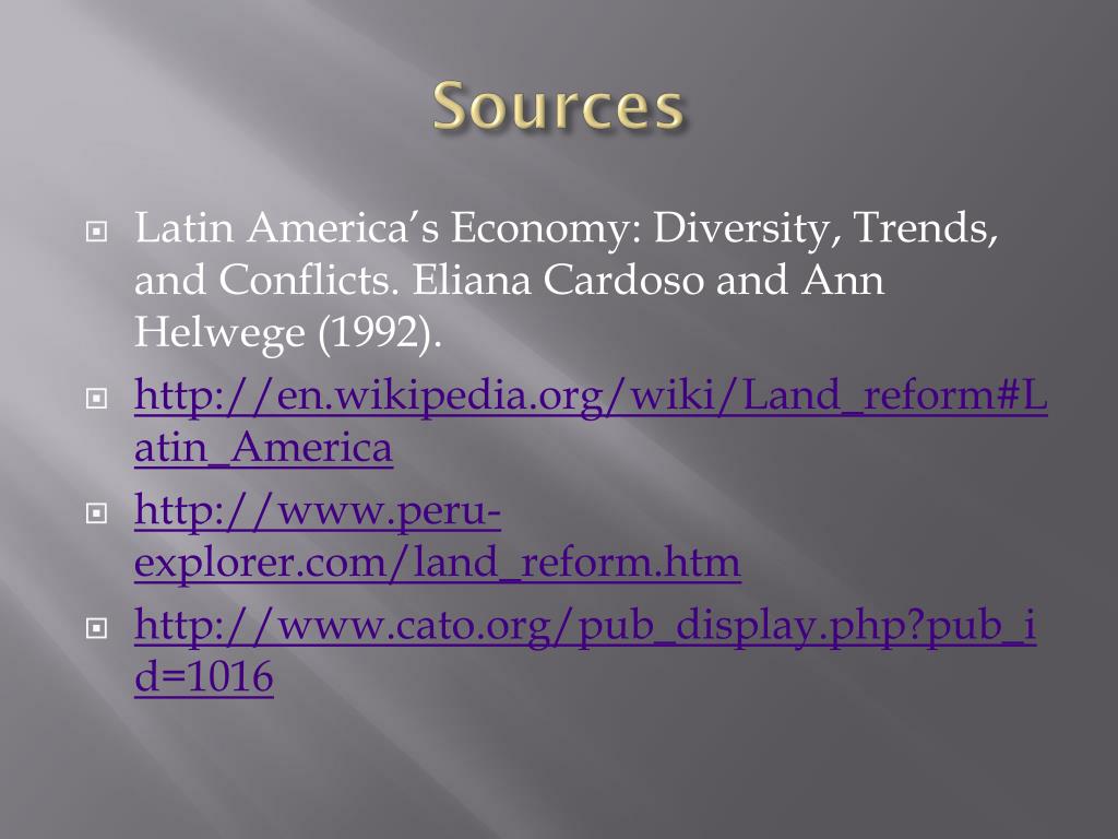 PPT - Land Reform in Latin America PowerPoint Presentation, free ...