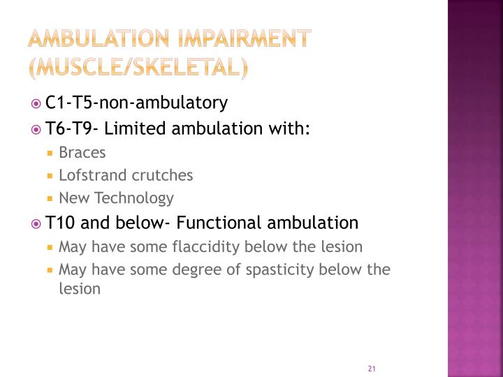 PPT - Lesson #6 Spinal Cord Injury PowerPoint Presentation - ID:2148718