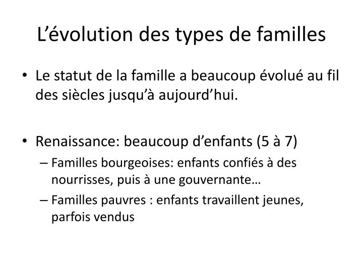 PPT - La famille PowerPoint Presentation - ID:2149083