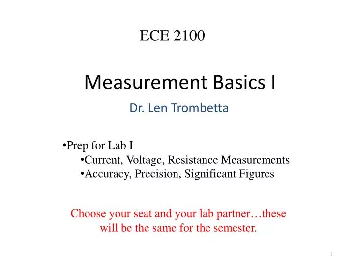 PPT - Measurement Basics I PowerPoint Presentation, free download - ID ...