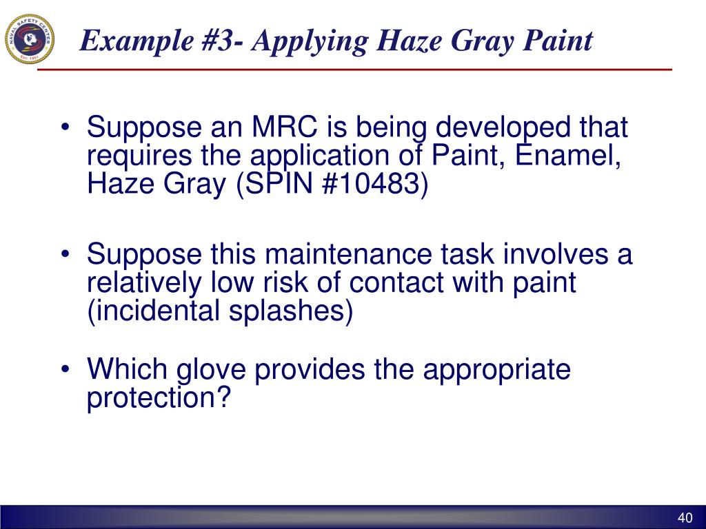 PPT - Training Developed by the Navy PPE Working Group and Naval Safety ...