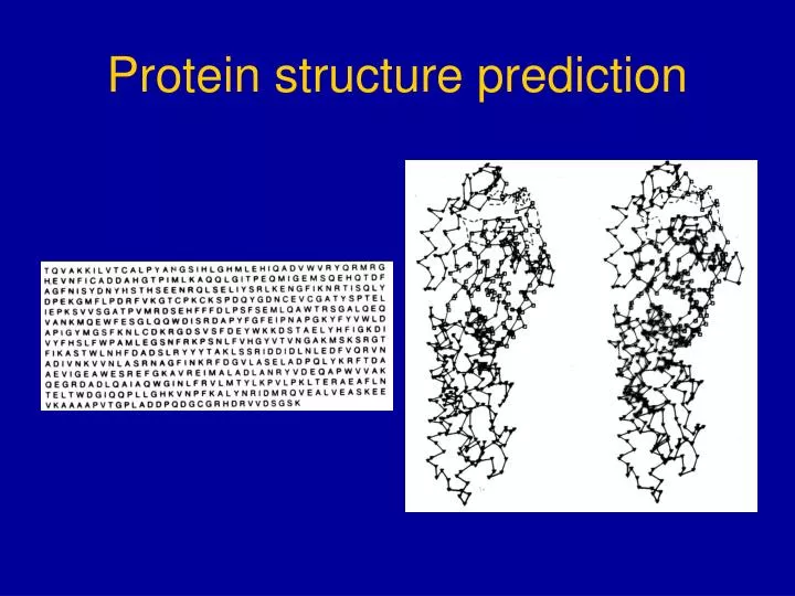 PPT - Protein structure prediction PowerPoint Presentation, free ...