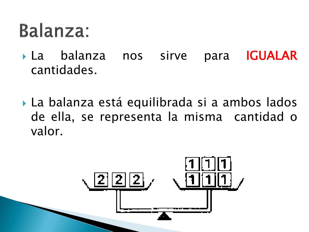 PPT - BALANZAS Y ECUACIONES PowerPoint Presentation, free download - ID ...