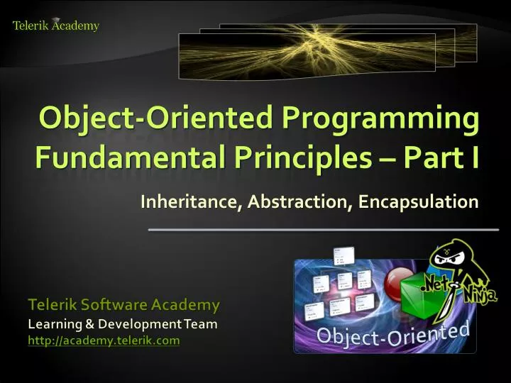 PPT - Object-Oriented Programming Fundamental Principles – Part I ...