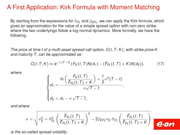 PPT - On the Use of the Moment-Matching Technique for Pricing and ...