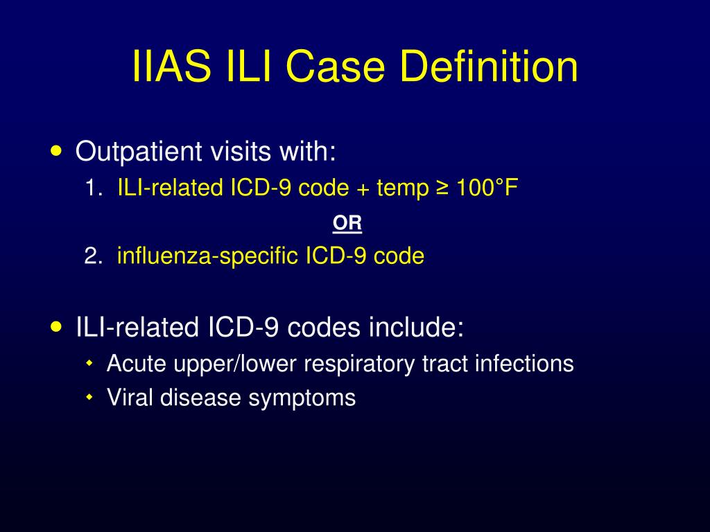 PPT - Influenza-like Illness (ILI) Surveillance PowerPoint Presentation ...