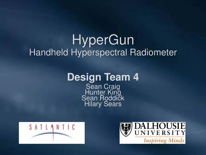 PPT - HyperGun Handheld Hyperspectral Radiometer PowerPoint ...