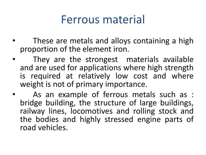 PPT - METALLIC MATERIALS PowerPoint Presentation - ID:2152399